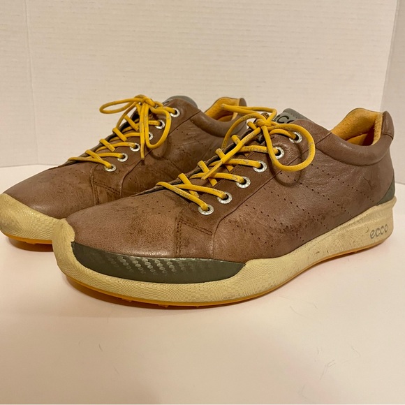 Ecco | Shoes | Ecco Biom Natural Motion Hydromax Brown Yak Leather Mens ...